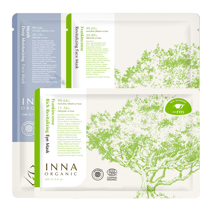 Inna Organic Facial Mask Set For Weekly Usage (3 Items in 1 Package ...
